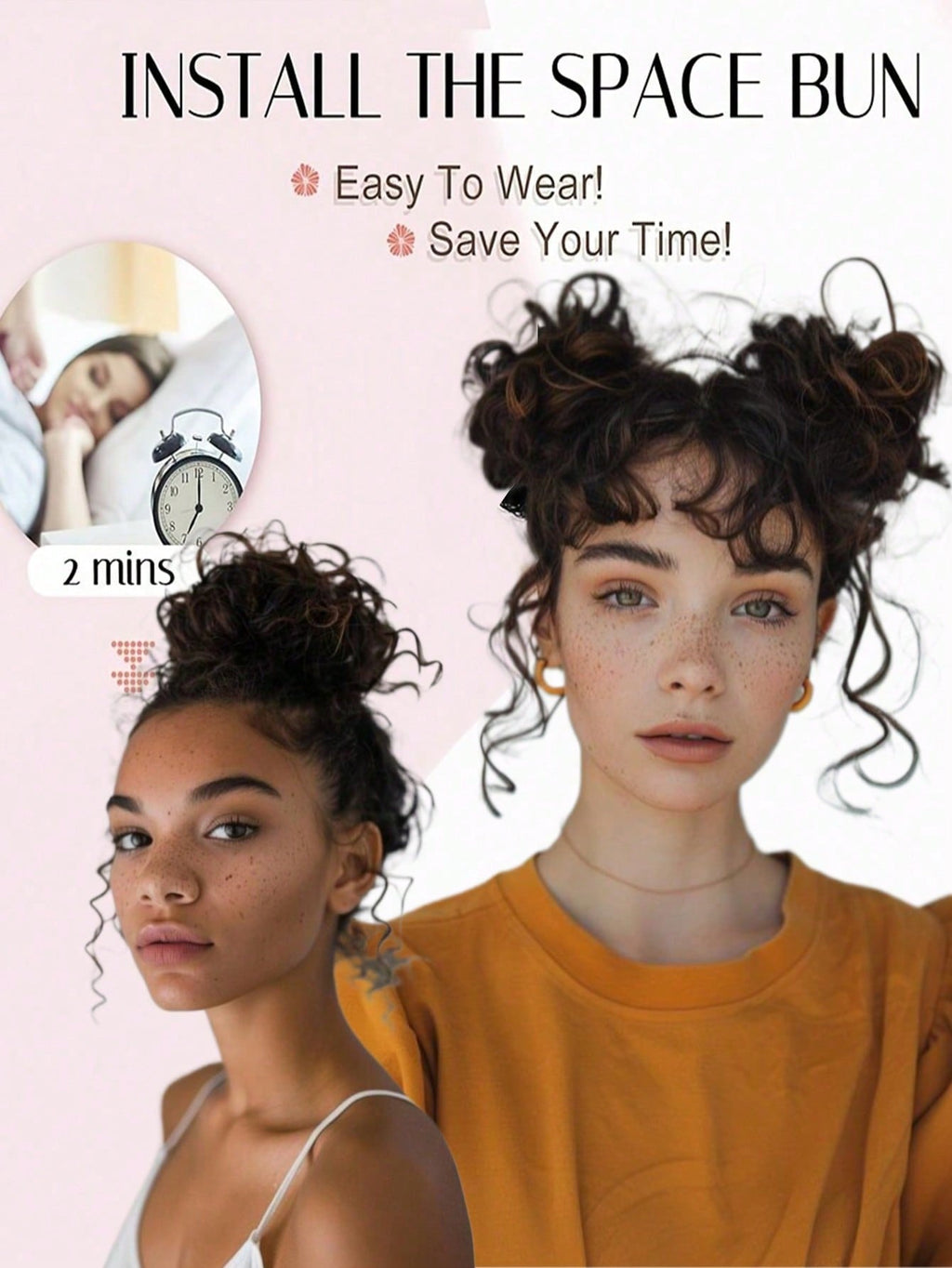 1pc/2pcs Synthetic Messy Updo Hair Bun Chignon Scrunchies Fake Hair Ba ...